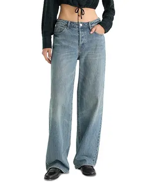 Good American Vintage High Rise Wide Leg Jeans In Indigo1338 - Indigo