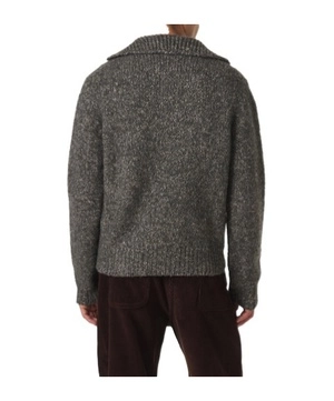 Dolce & Gabbana Solid Color Linen Polo Sweater