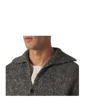 Dolce & Gabbana Solid Color Linen Polo Sweater