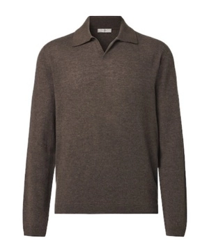 THE ROW Cashmere Polo Sweater