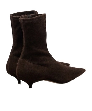THE ROW Liisa Suede Ankle Boots