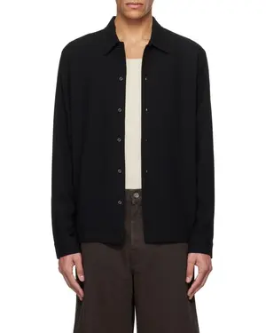 Séfr Point-collar Long-sleeve Shirt