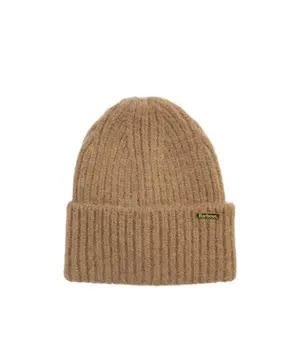 Barbour Logo-detail Knit Hat - Beige