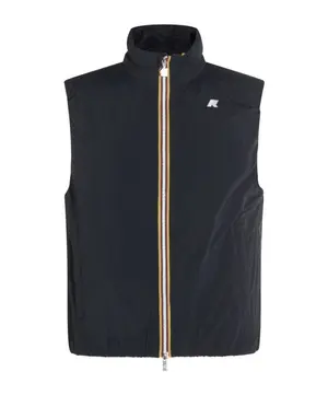 K-WAY Valen Stretch Dot Sleeveless Vest - Black
