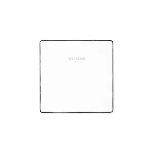 Balmain Baby Blanket With Vintage Logo - White