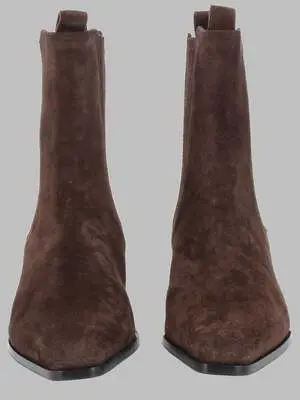 AeydĒ Italian Cow Suede Leather Boots - Brown