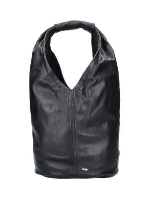 Our Legacy Leather Hobo Tote Bag - Black