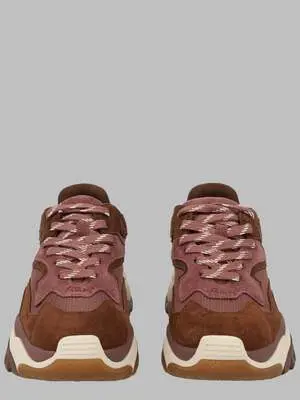 Ash Suede Sneaker With 5 Cm Sole "addict - Brown