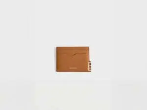 JW Anderson Loafer Card Holder In Full-grain Calf Leather - Tan