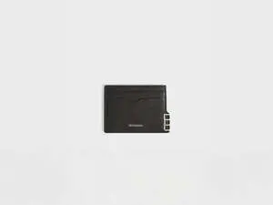 JW Anderson Leather Loafer Card Holder - Black
