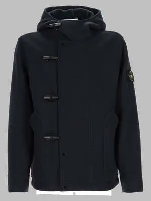 Stone Island Wool-cashmere Sports Jacket - Blue