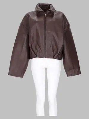 ROTATE BY BIRGER CHRISTENSEN Lamb Leather Jacket With Polyester Lining