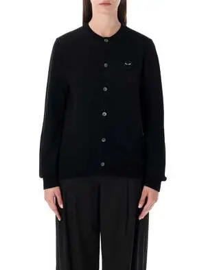 Play Comme Des Garcon Wool Button-front Cardigan