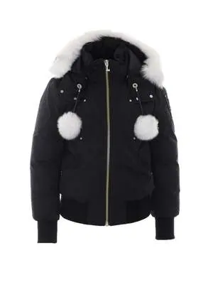 Moose Knuckles Level 4 Warmth Down Jacket With Shearling-trim Hood