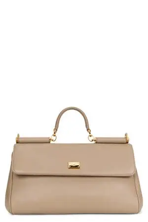 Dolce & Gabbana My Sicily Handbag, 30 X 20 X 13 Cm - Beige