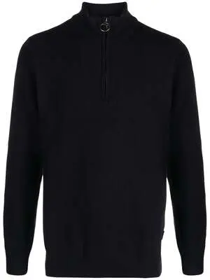 Barbour 100% Wool Crewneck Sweater - Navy