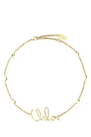Chloé Tone Metal Necklace