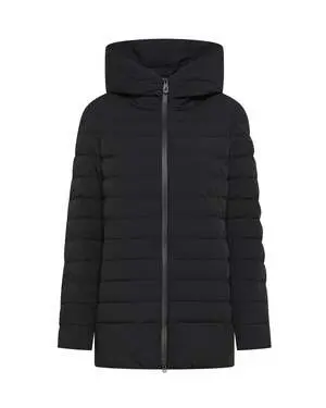 Peuterey Hooded Long Puffer Coat - Nero