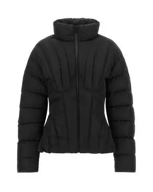 Elisabetta Franchi Cropped Puffer Jacket - Nero