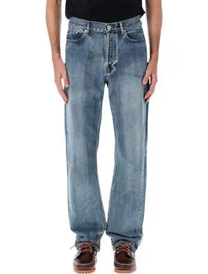 JW Anderson Wide-leg Jeans - Mid Blue