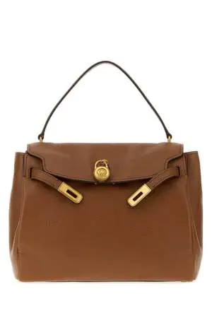Michael Kors Hamilton Leather Shoulder Handbag - Camel