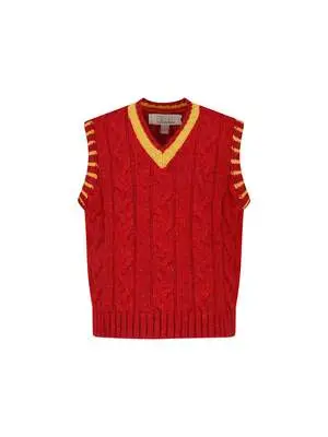 ERL Cable-knit V-neck Sweater Vest