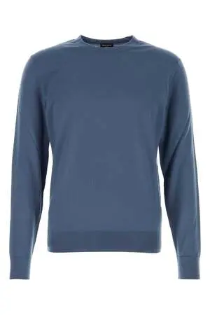 Zegna 100% Wool Knit Sweater For - Light Blue