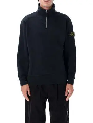 Stone Island Half-zip Mock Neck Sweatshirt
