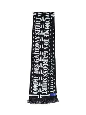 Comme Des Garçons Graphic Knit Scarf