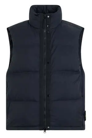Stone Island Padded Mini Vest With High Collar