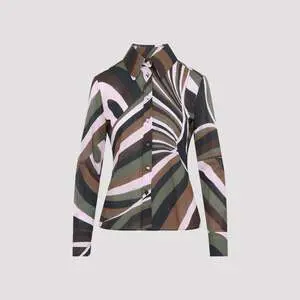 Emilio Pucci Printed Cotton Button-up Shirt