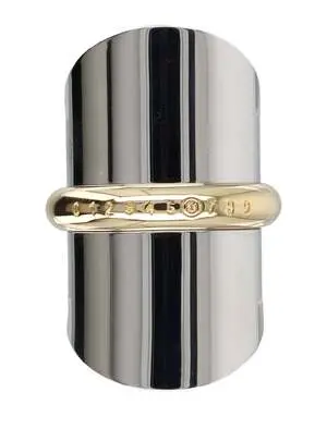 MAISON MARGIELA Numbered Brass Band Ring - Argento