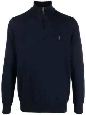 Polo Ralph Lauren Long-sleeve Half-zip Pullover Sweater - Blu