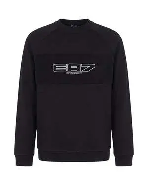 EA7 Logo-print Fleece Sweatshirt