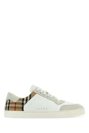 Burberry Suede And Leather Sneaker - Multicoloured