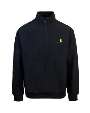 Carhartt Work In Progress Quarter-zip Mock Neck Sweatshirt - Black