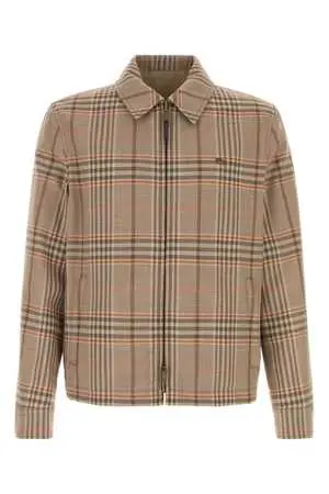 Burberry Embroidered Wool Reversible Jacket - Checked