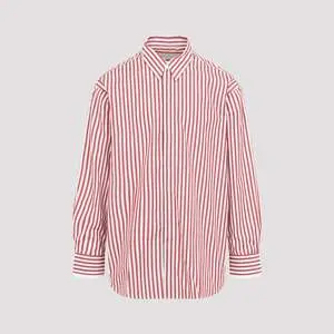 AMI Paris Large Cotton Shirt - Red