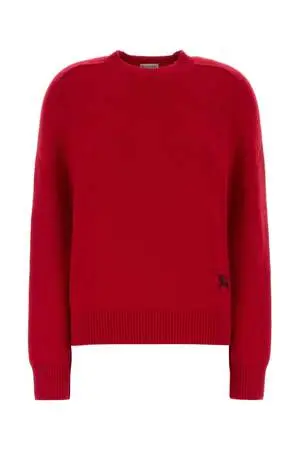 Burberry Stretch Cashmere Blend Sweater - Red