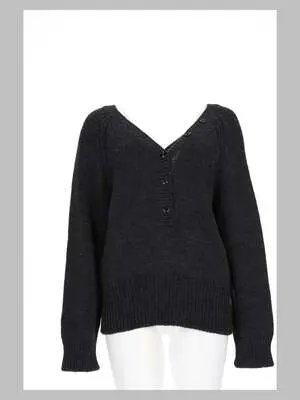 Our Legacy Merino Wool Dry Knit Sweater - Grey
