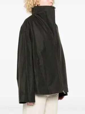 TOTEME Organic Cotton Zipped Jacket - Green