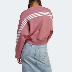 Adidas Future Icons 3-stripes Sweatshirt 'rose - Red Pink