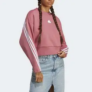 Adidas Future Icons 3-stripes Sweatshirt 'rose - Red Pink