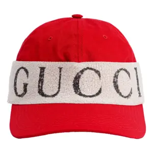 Gucci Logo Band Baseball Cap White