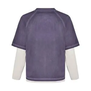 Adidas Street 2in1 T-shirt Ls Asia Sizing - Shadow Violet