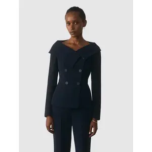 The Fold Lorelli Fold Collar Tailored Blazer