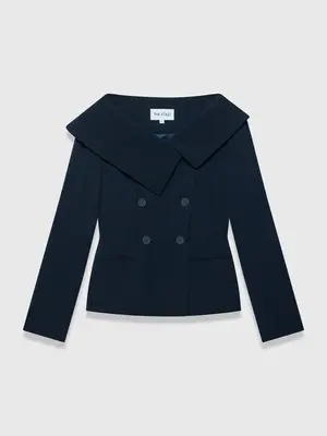 The Fold Lorelli Fold Collar Tailored Blazer