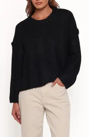 PETAL & PUP Mayven Boxy Wide Rib Sweater