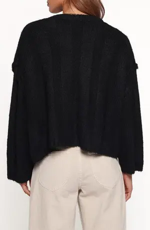 PETAL & PUP Mayven Boxy Wide Rib Sweater