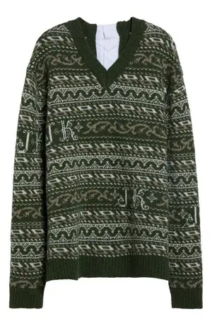 JULIE KEGELS Kair Fair Isle Wool Sweater